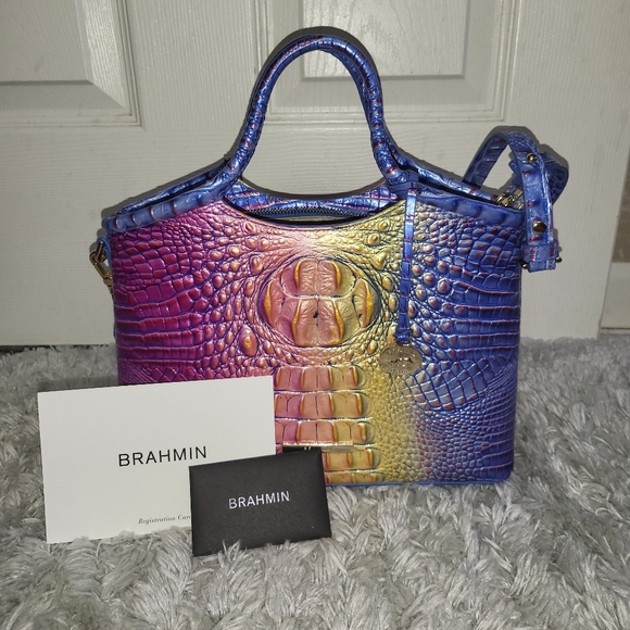 Brahmin | Bags | Brahmin Small Elaine Magic Ombr Melbourne | Poshmark